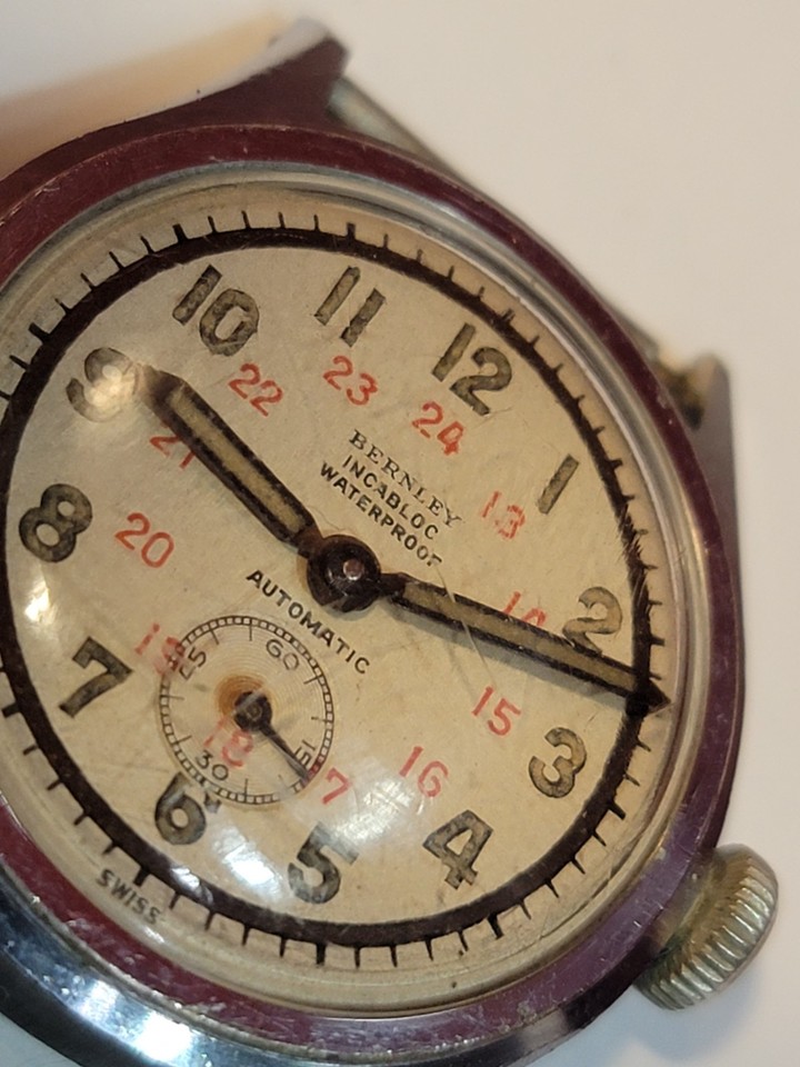 BERNLEY Men's WWll Period Men's Vintage Automatic Military Watch | eBay