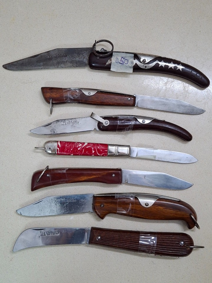 7 Okapi Germany folding knives privat collection, 6 N.O.S , 1 used | eBay