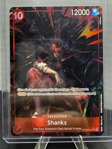 Shanks OP09-004 ALT ART Emperors in the New World One Piece Card Game ...