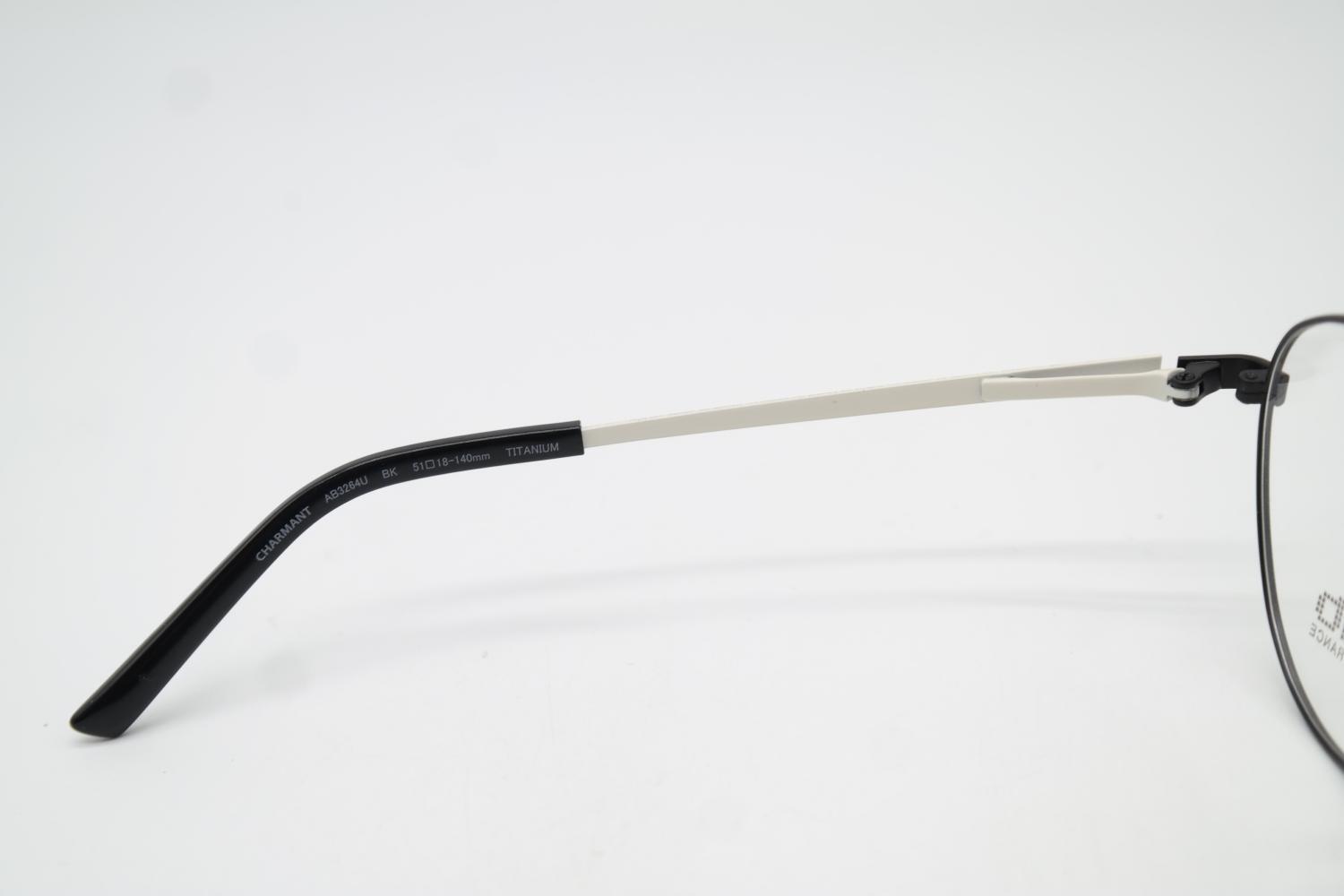 Glasses ad lib CHARMANT AB3264 Titanium Black White Oval Frames New | eBay Australia
