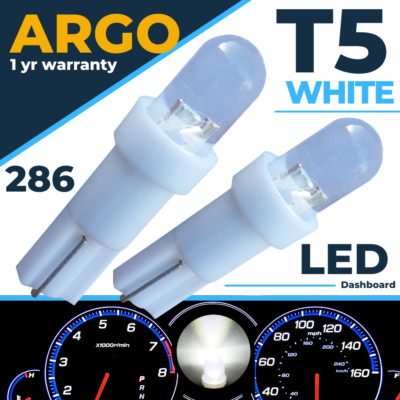 T5 286 Dashboard Dials Led Ultra White Light Bulbs Xenon Hid 12v Lamp ...