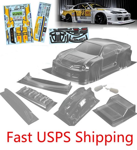 1/10 RC Drift Racing LBWK S15 Car Clear Transparent Body Shell 200mm | eBay