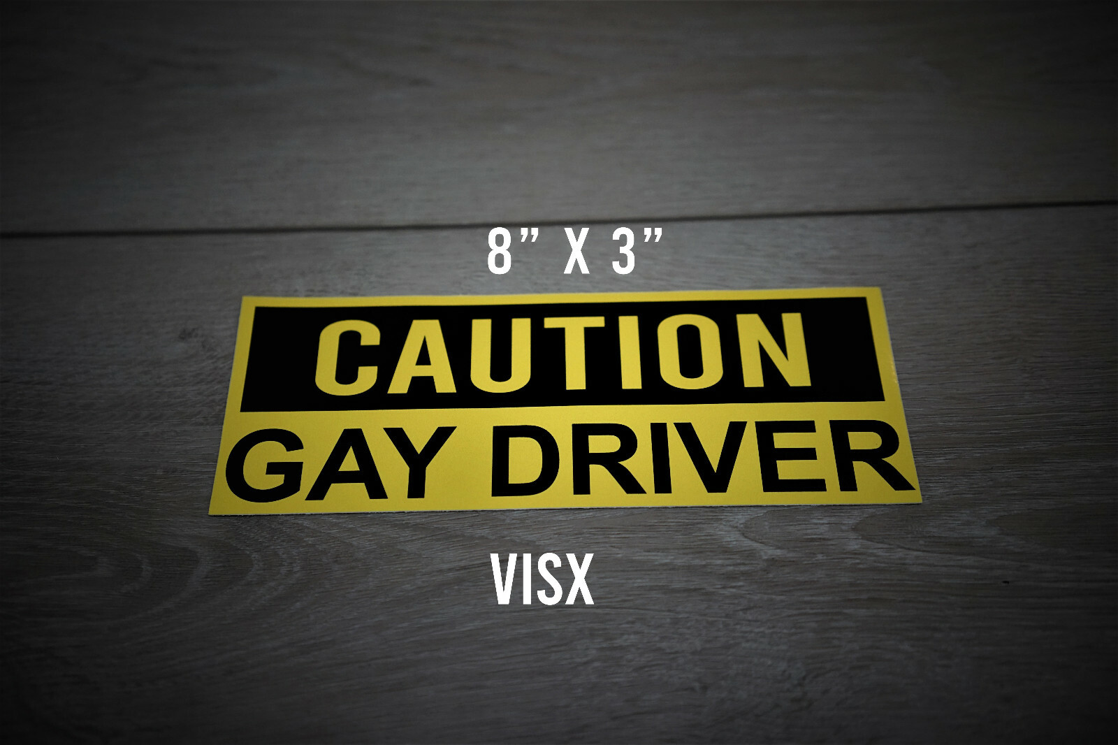 Caution GAY DRIVER Bumper Sticker Vinyl funny JDM 3M lbgtq dick warning ...