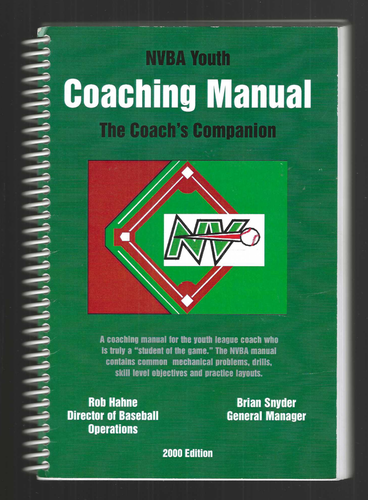 Baseball Coaching Manual book how to coach kids practices drills games ...