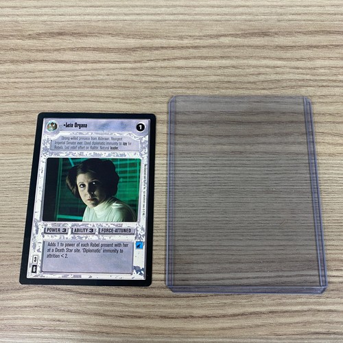 STAR WARS LEIA ORGANA LIMITED DECIPHER COLLECTABLE TRADING CARD GAME ...