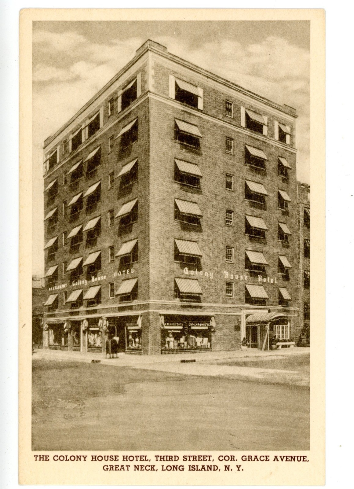 Great Neck LI NY -COLONY HOUSE HOTEL-3rd STREET & GRACE AVENUE ...
