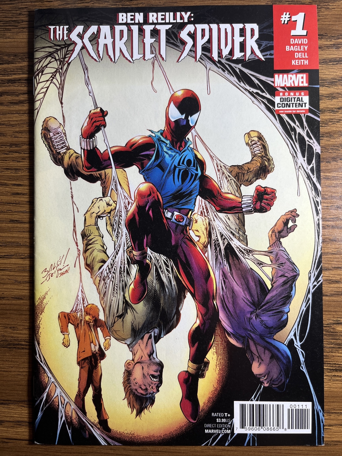 BEN REILLY SCARLET SPIDER 1 NM MARK BAGLEY COVER PETER DAVID STORY ...