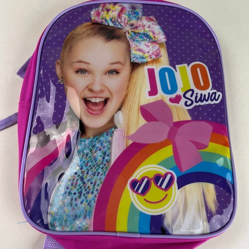 JOJO Siwa Backpack School Bag Small 11" Nickelodeon Rainbow Water ...