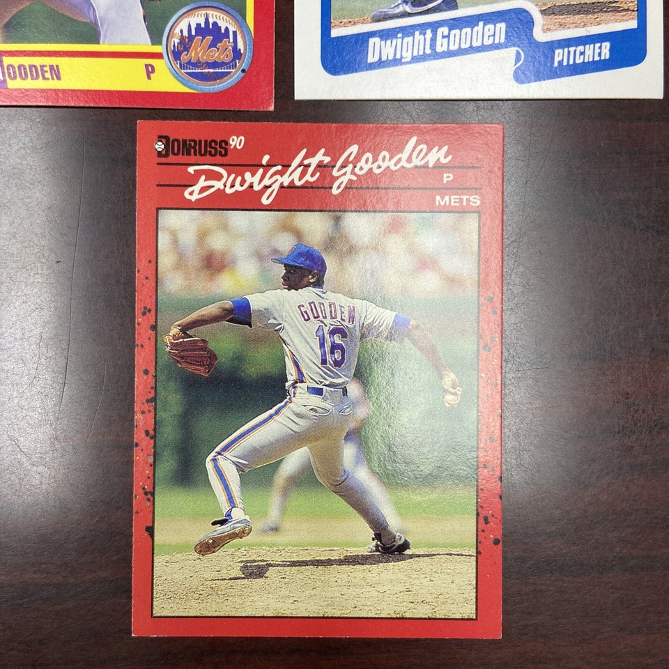 Dwight Gooden 3 Card Lot Baseball 1990 Score Fleer Donruss lot 1 mets ...