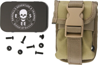 ESEE Model 5 Accessory Khaki Nylon Tin Knife Pouch + Mount Hardware ...