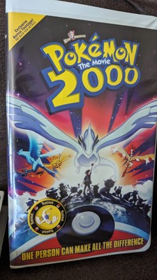 Pokémon the Movie 2000 (VHS, 2000, Clamshell) With PROMO PIKACHU POG ...