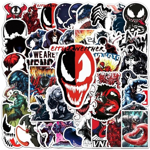 50Pcs Venom Stickers Carnage Decal Vinyl Laptop Lot Scrapbooking ...