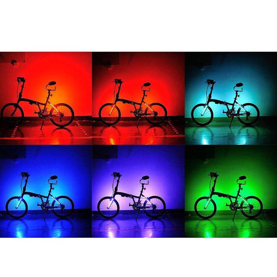 Waterproof USB Rechargeable Bright LED Bicycle Bike Frame Light Strip ...