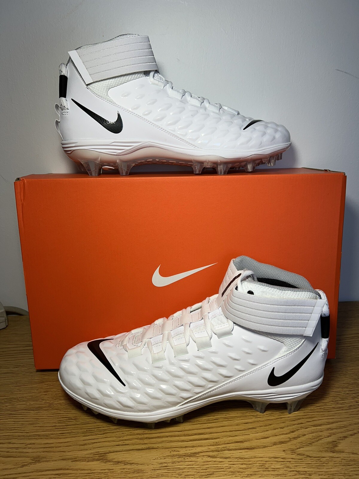Nike Force Savage Pro 2 White Football Cleats Lineman AH4000-100 Men’s ...