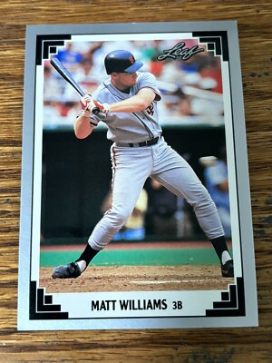 1991 Leaf Matt Williams Card #93 | eBay