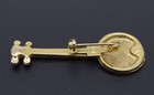 Banjo Instrument Brooch Pin Red Enamel Shiny Gold Tone Metal Taiwan ...