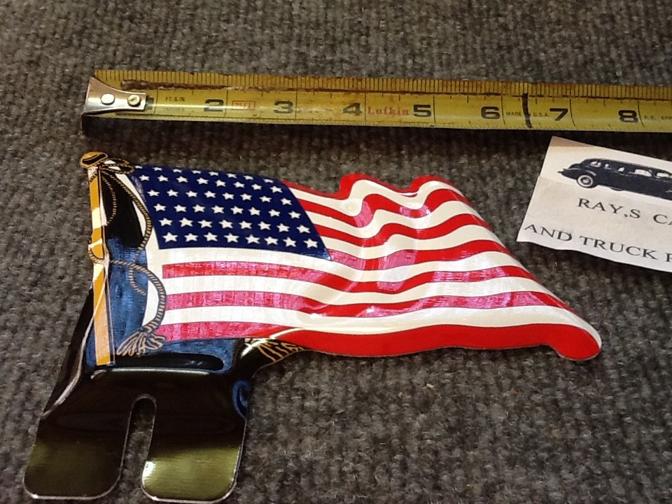 NEW 48 STAR AMERICAN FLAG LICENSE PLATE TOPPER ! | eBay