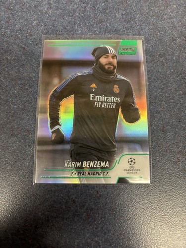 Karim Benzema 2021-22 Topps Stadium Club Chrome Green SP /150 Card #68 ...
