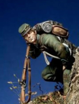 1/32 Resin Figure Model Kit Union Gunner Soldier American Civil War ...