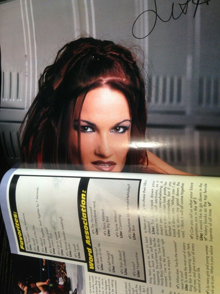 WWF WWE Magazine DECEMBER 2001 Rob Van Dam + LITA Poster | eBay