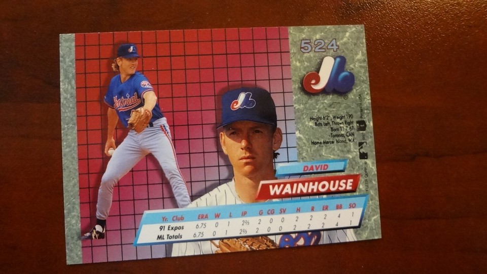 1992 FLEER ULTRA # 524 DAVID WAINHOUSE BASEBALL CARD | eBay