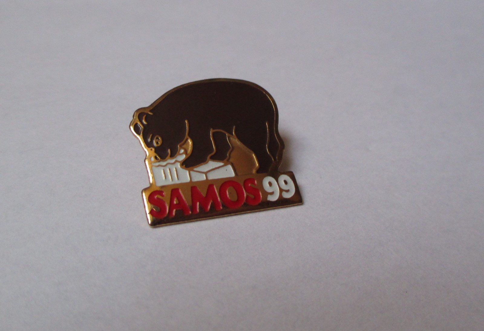 pin's fromage / samos 99 (doré signé MDB) | eBay