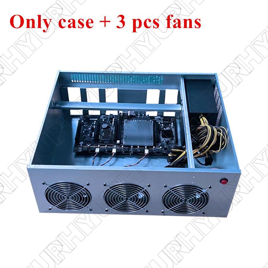 For 5 GPU Cards X79 Durable Open Air Mining Server Case Chassis Frame ...