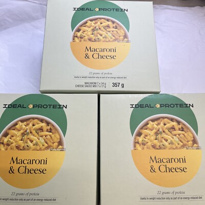 3 boxes Ideal Protein Macaroni & Cheese 7 Packets per box BB 3/31/26 | eBay