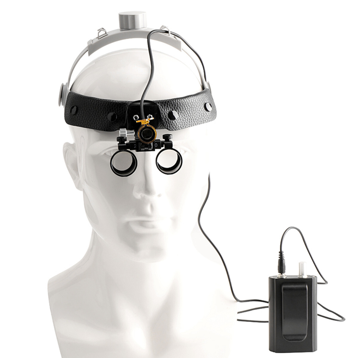 2.5X Headband Dental Loupes Magnifying Glass with 5W Waist-hanging LED ...