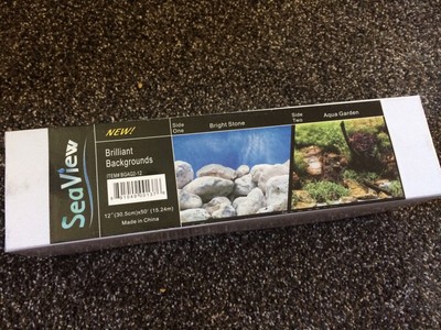 Seaview Brilliant Backgrounds Fish Tank Aquarium Double Sided ...