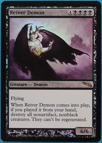 Reiver Demon FOIL Mirrodin NM Black Rare MAGIC MTG CARD (ID# 455182 ...