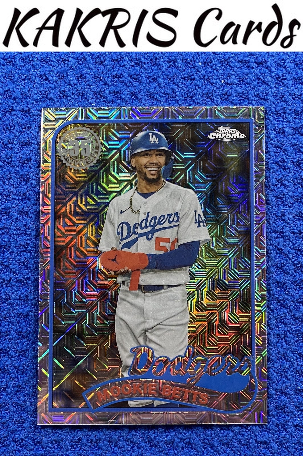 2024 Topps Series1 1989 Chrome Silver Pack Mojo #T89C-96 Mookie Betts ...