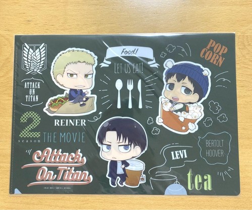 Attack On Titan Clear File Levi Reiner Bertolt Eren Armin | eBay