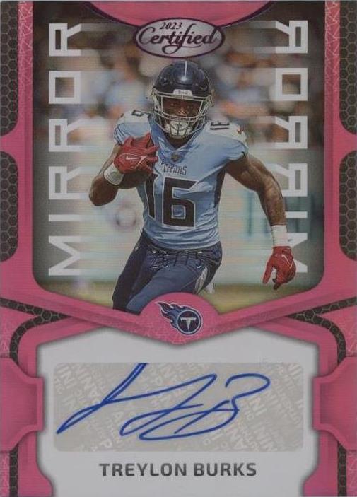 2023 Panini Certified - Mirror Signatures Treylon Burks #MS55 Pink /75 ...