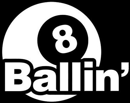 8 Ballin 8 ball pool players die cut Vinyl car decal sticker | eBay