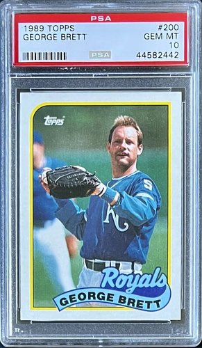 1989 TOPPS #200 GEORGE BRETT HOF PSA 10 GEM MT ROYALS | eBay