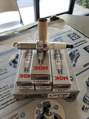 L@@K NGK Spark Plug Laser Iridium 7751 ILZKR7B11 LOT 4 pieces pcs FREE ...