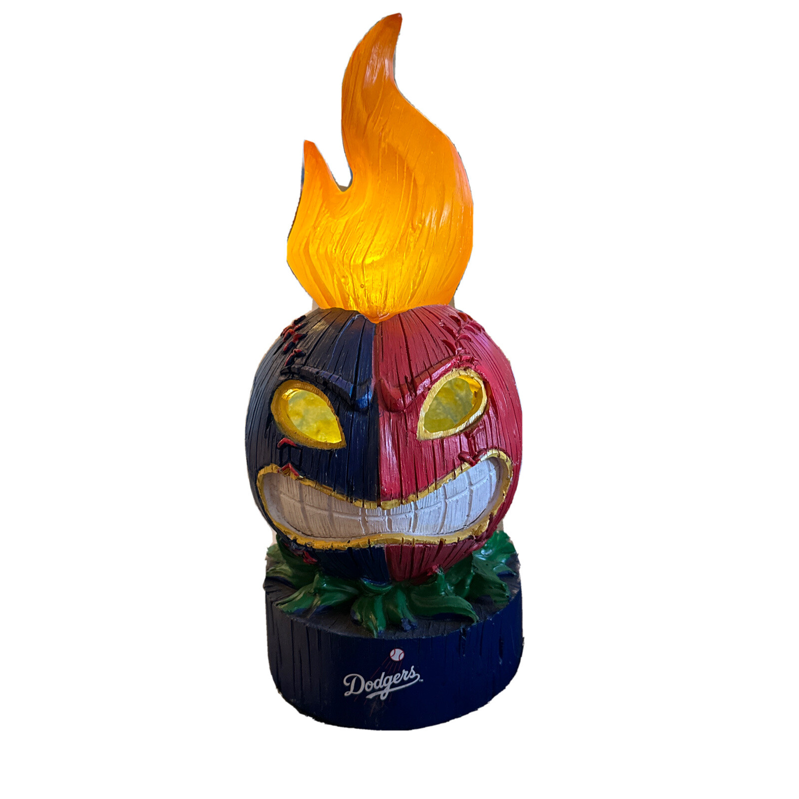 Los Angeles Dodgers Lit LED Garden Tiki MLB Yard Gnome Lawn Figure ...