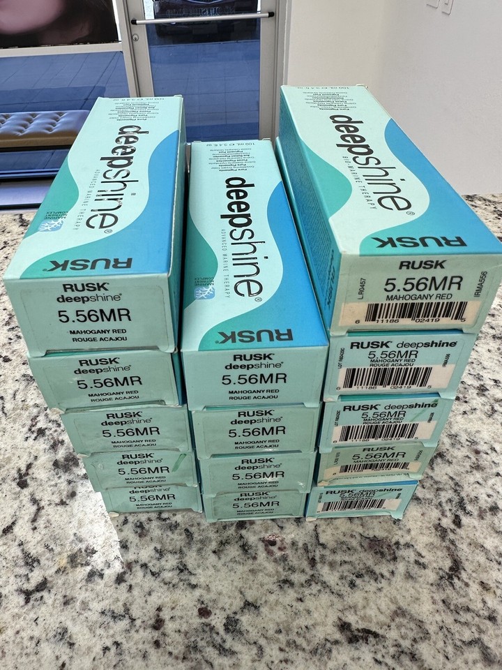 Rusk Deep Shine Permanent Hair Color 3.4oz Tube (100ml) BRAND NEW IN ...