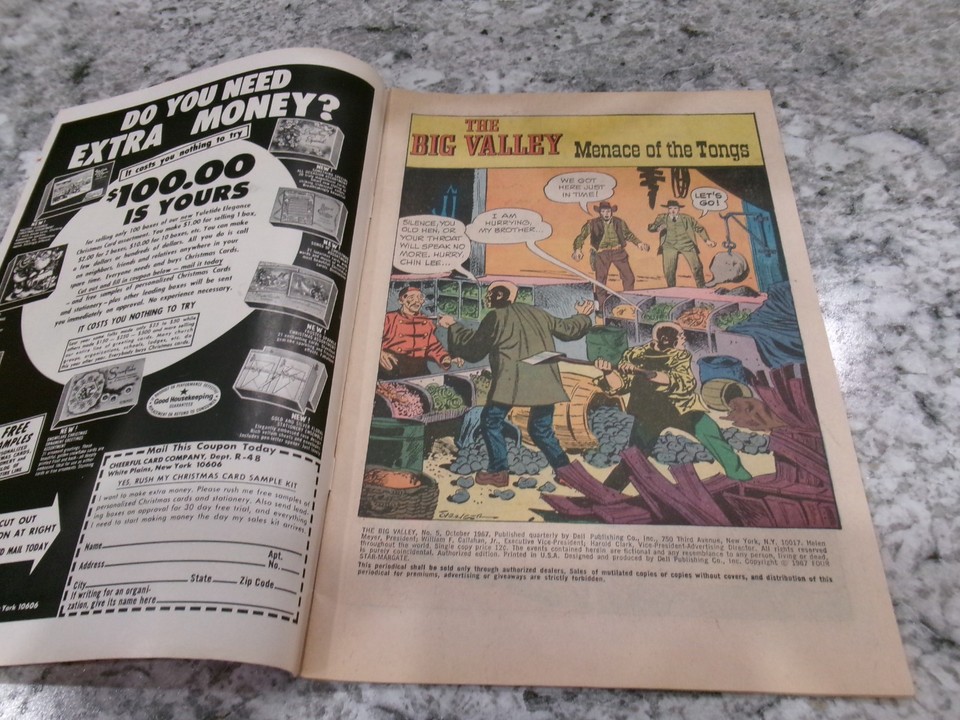Vintage The Big Valley Dell Comic Book, " October 1967" #5 | eBay