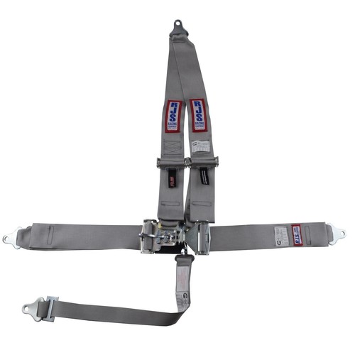 RJS Racing Equipment 1125407 5-Point Latch and Link Racing Harness Grey ...
