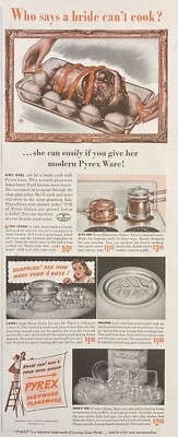 1941 AD.(XF20)~CORNING GLASS WORKS. PYREX OVENWARE FLAMEWARE | eBay