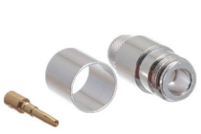 LMR-600 N Female type Crimp connector. Fits LMR-600 Solid/Stranded coax ...