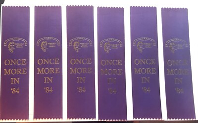 Ronald Reagan 1984 political campaign ribbons 6 total Dixon, Illinois ...