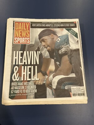 Donovan McNabb October 23, 2006 Philadelphia Daily News Eagles NFL ...