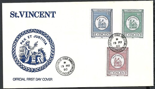 (BL) St Vincent #AR4-6 1980 Postal Fiscals $5, $10 & $20 | eBay