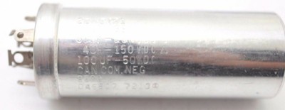 ELECTROLYTIC CAPACITOR ZENITH 80uF 350V 80uF 200V 4uF 150V 100uF 50V ...