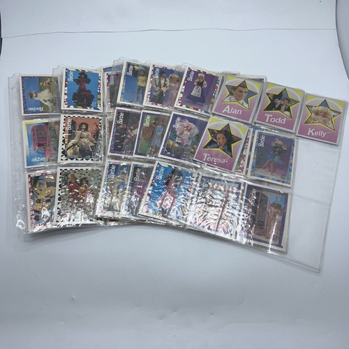 Panini Barbie Trading Cards in Protect Sheet 49 cards 1980 1990 1970 ...