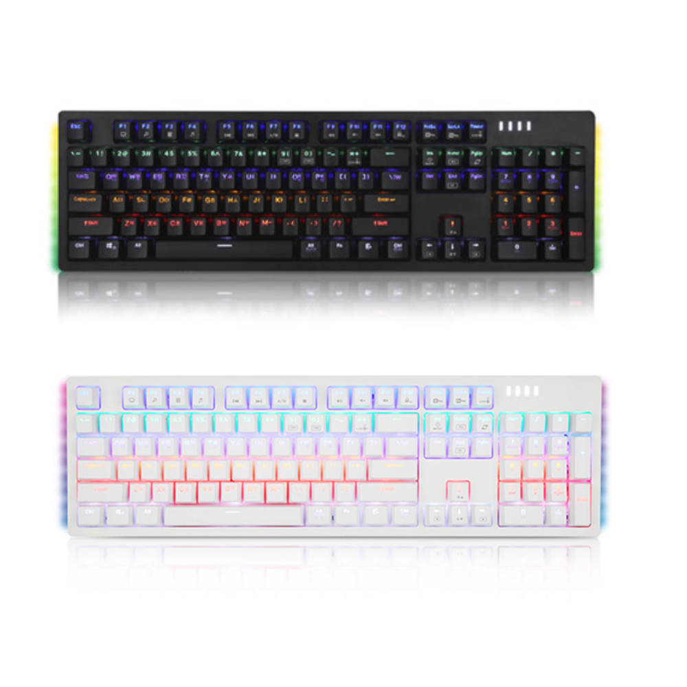 ABKO K515 Mechanical Gaming Keyboard 104Keys Quick Swap Moving LED | eBay