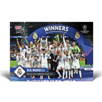 Topps Now UCL 23/24 - Card 135 - Real Madrid - Champions League Winners ...